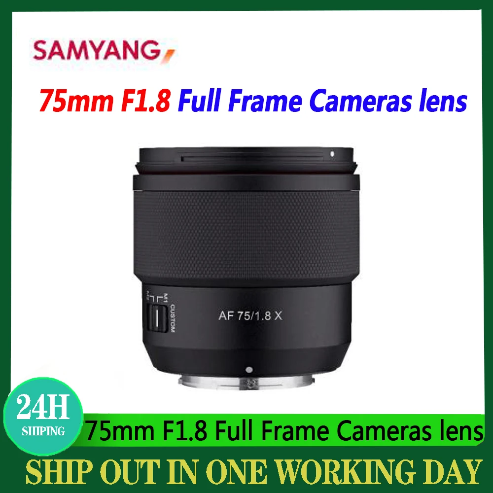 SAMYANG AF 75mm F1.8 Cameras Lens Full Frame Auto Focus Lens For ...