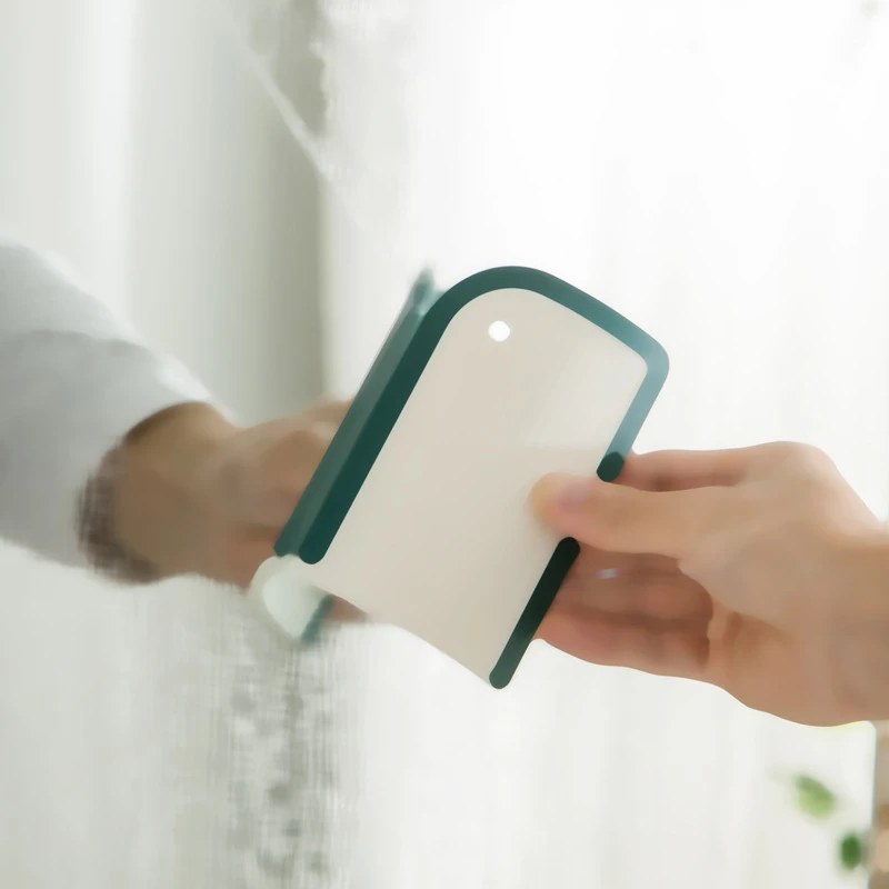 2022 Glass Silicon Scraper Bathroom Mirror Vanity Cleaning Plate ...