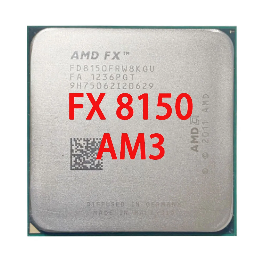 Amd FX 8150 fx 8150 fx8150 cpu fd8150frw8kgu 125w 3.6ghz soquete am3 + 32nm 8mb octa núcleo oito ...