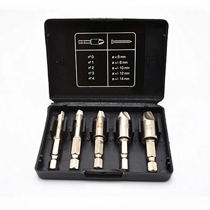 5pcs-Damaged-Screw-Extractor-Drill-Bit-Set-Broken-Breakage-Head-Screw ...