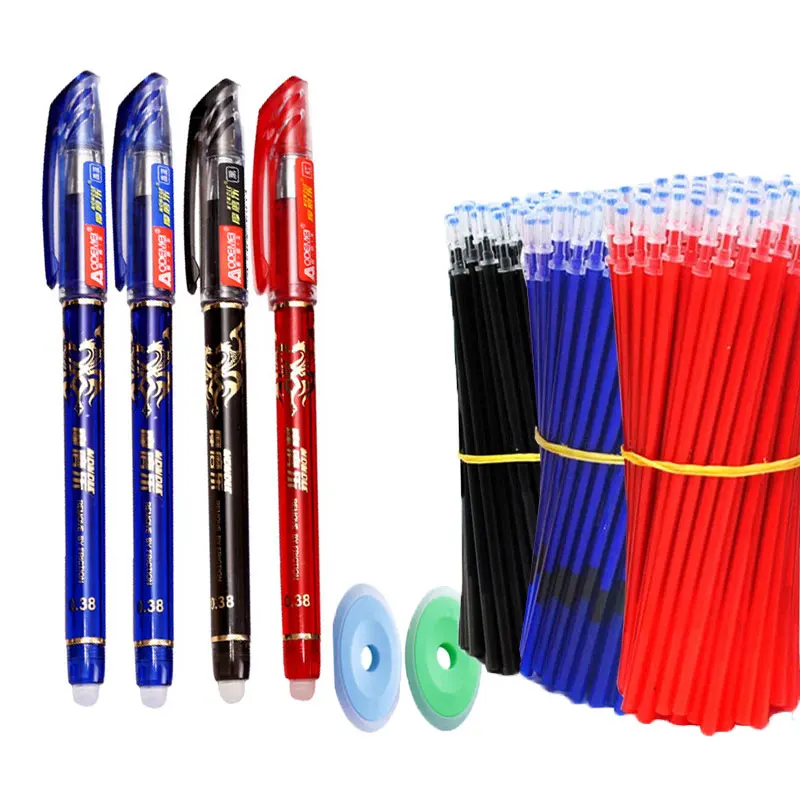 26 Pcs/Set Kawaii Erasable Pens 0.5mm Gel Pen Waterproof Gel Ink ...