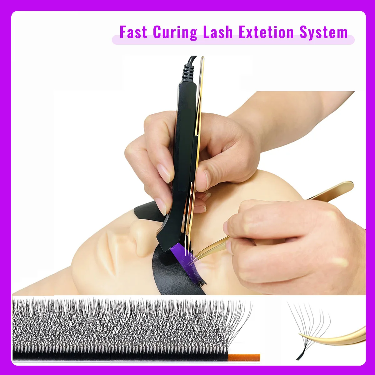 Multifunctional Ultraviolet Eyelash Extension Tweezers Makeup Stainless ...