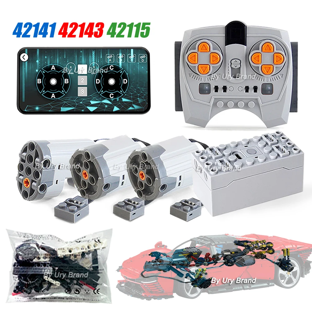 MOC-Expert-Technical-Car-Power-Function-Motor-Parts-42143-42083-42096 ...
