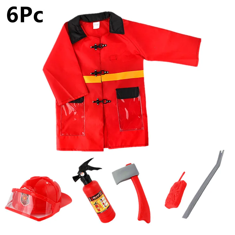 Kids-Firefighter-Costume-Tool-Costume-Halloween-Role-Play-Career-Suit ...