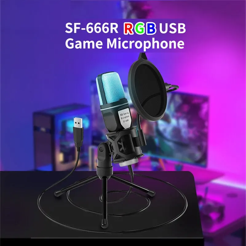 USB-Microphone-RGB-Microfone-Condensador-Wire-Gaming-Mic-for-Podcast ...