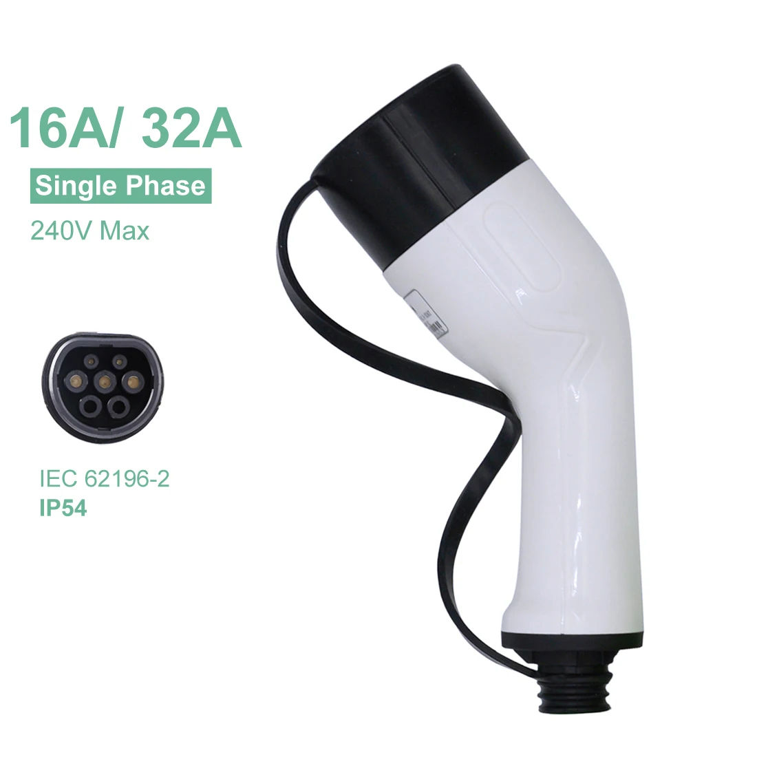 EV Ladegerät Typ 2 Stecker EV Seite Stecker IEC62196 Weibliche Mennekes ...