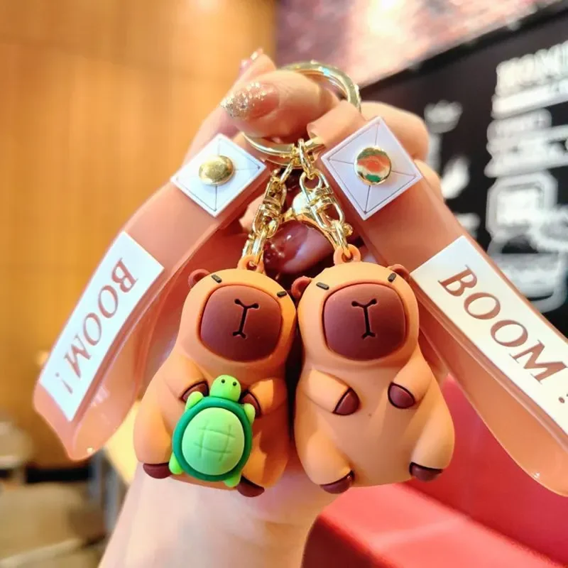 Cute-Llaveros-Women-Anime-Capybara-Keychain-for-Bags-Doll-Keyring ...