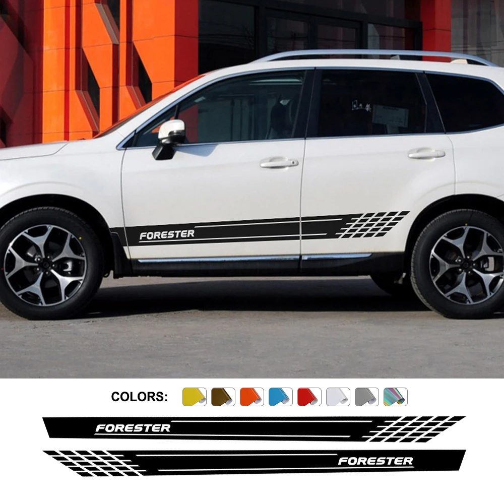 Car-Door-Side-Stickers-For-Subaru-Forester-Stylish-DIY-Racing-Sport ...