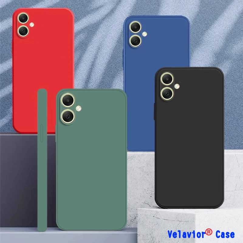 Case for Samsung Galaxy A05 Original TPU Cases Shockproof Liquid Silicon Shell Samsung A05 A05S ...