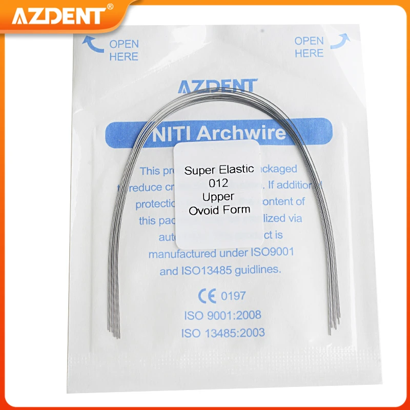10pcs/pack Azdent Dental Orthodontic Super Elastic Niti Round Arch ...