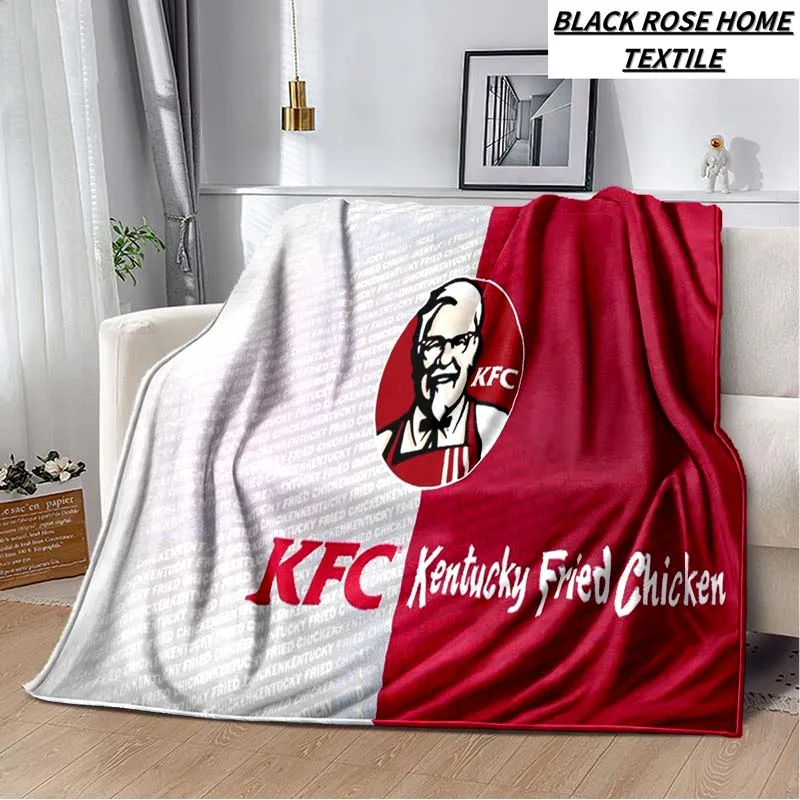 Fashion-Art-Print-K-kfc-Logo-Blanket-Bedroom-Sheet-Sofa-Flannel ...