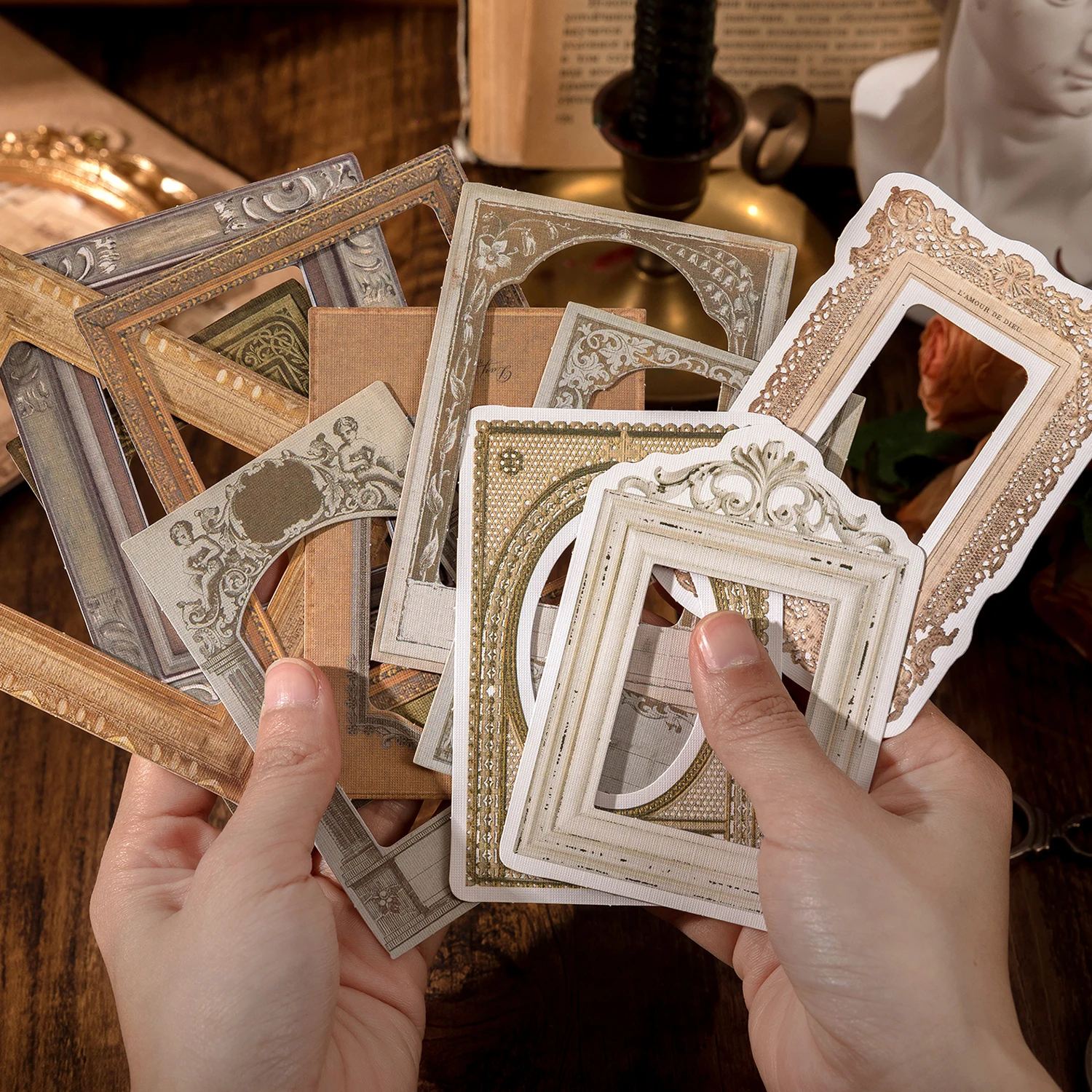 10pcs-pack-Decor-Scrapbook-Vintage-Sticker-Materials-Paper-Retros ...