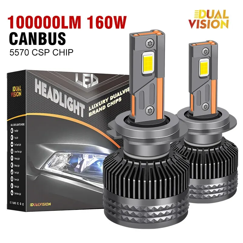 100000LM H7 LED Canbus Car Headlight Super HB4 H11 H4 H1 9012 HB3 9005 ...
