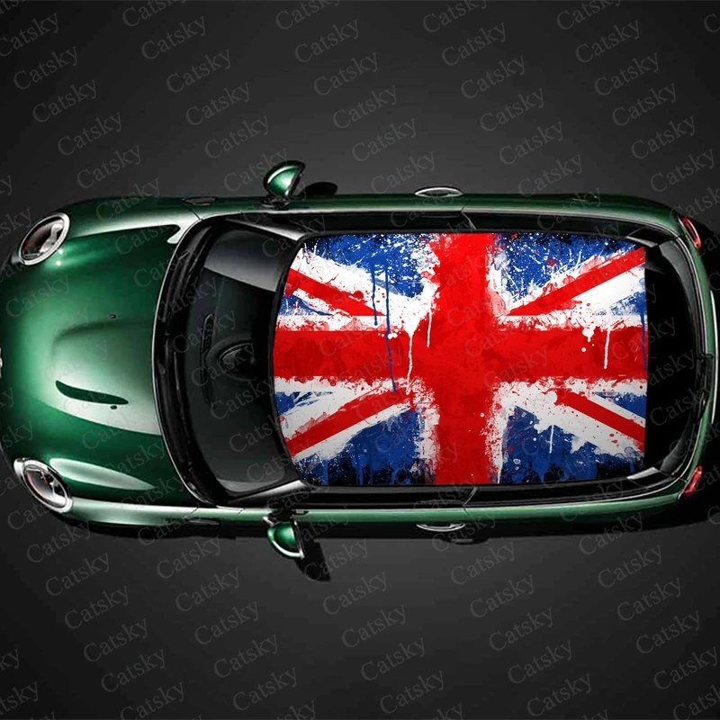 British-flag-Car-sticker-decal-roof-sunroof-decorative-sticker-vinyl ...