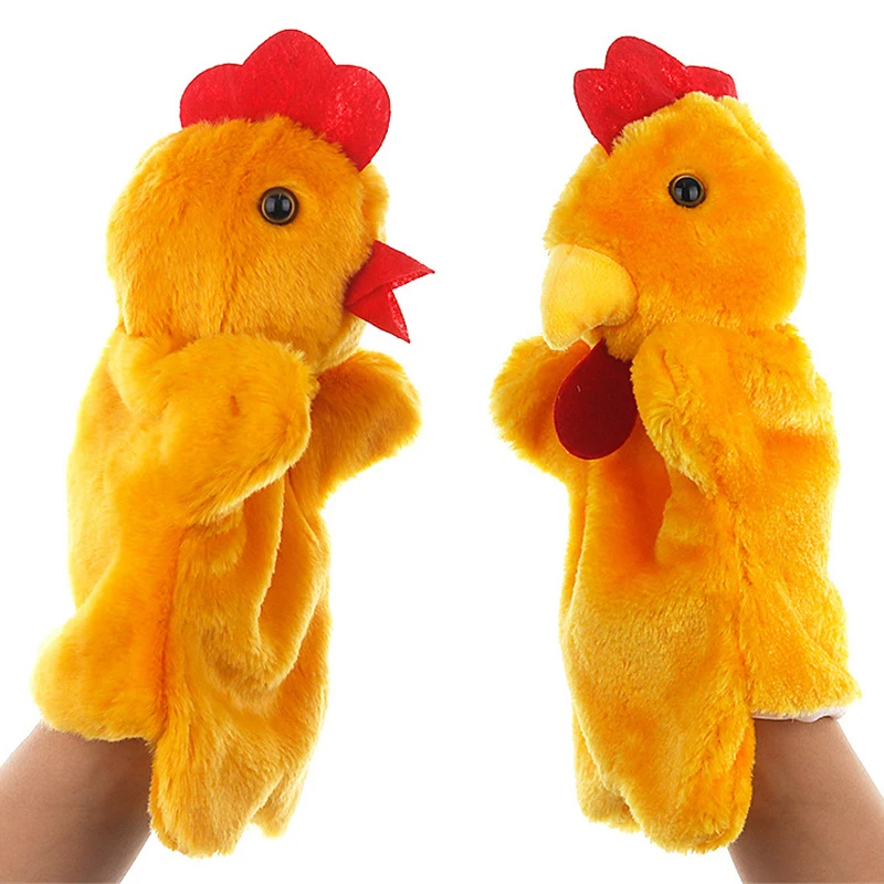 Chick-Chicken-Hand-Puppet-Zodiac-Cock-Hen-Stuffed-Animal-Glove ...