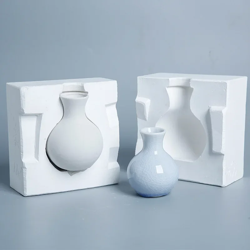 Pottery-plaster-mold-small-vase-grouting-pouring-tool-like-leg-bottle ...