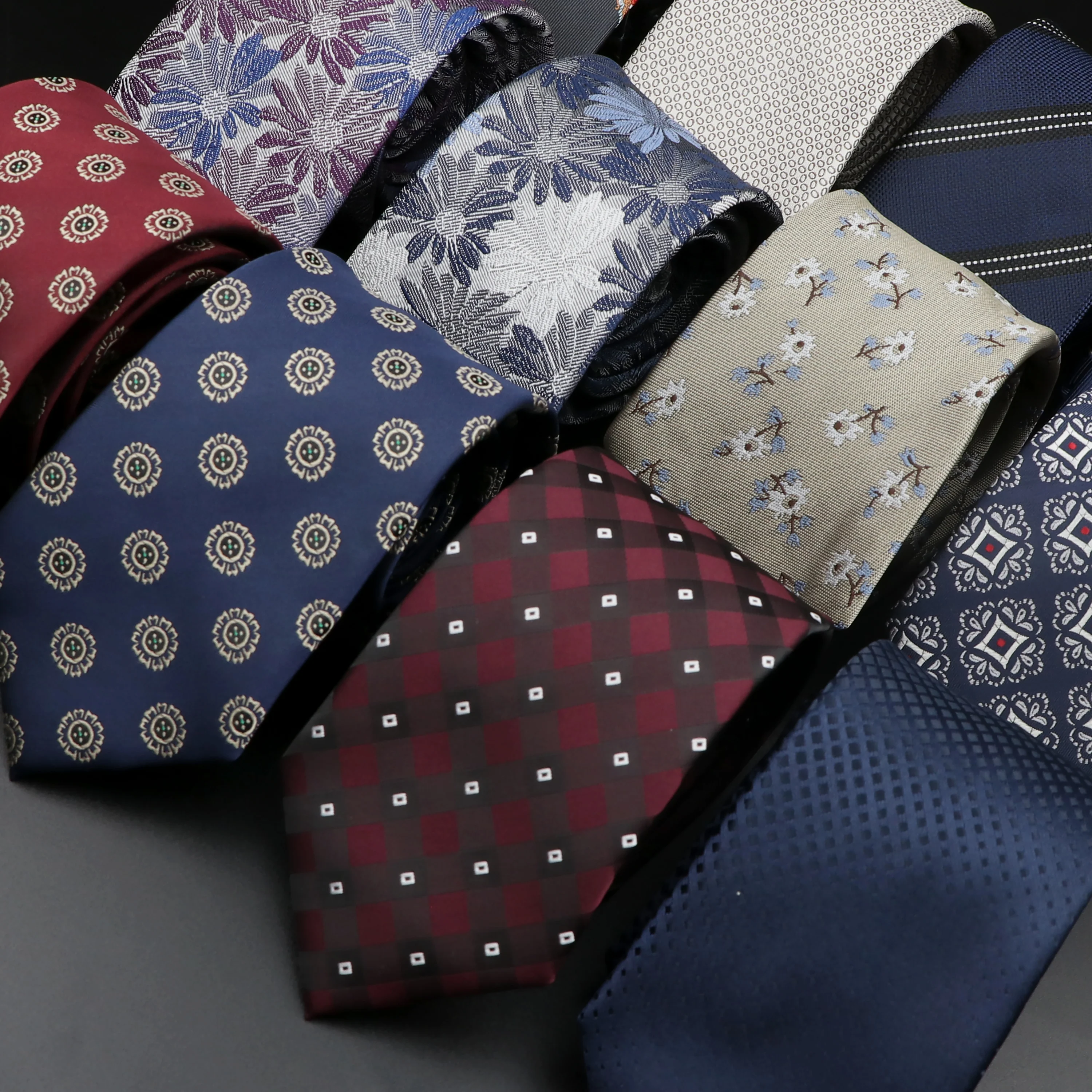 Men-s-Classic-Tie-Gravatas-Fashion-Wholesale-Woven-Floral-Plaid-Necktie ...