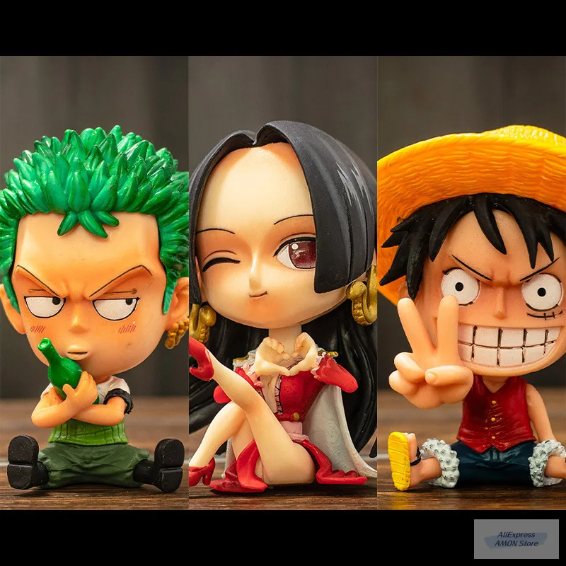 9CM One Piece Q Anime Action Figure Toys Collection Model Doll One ...