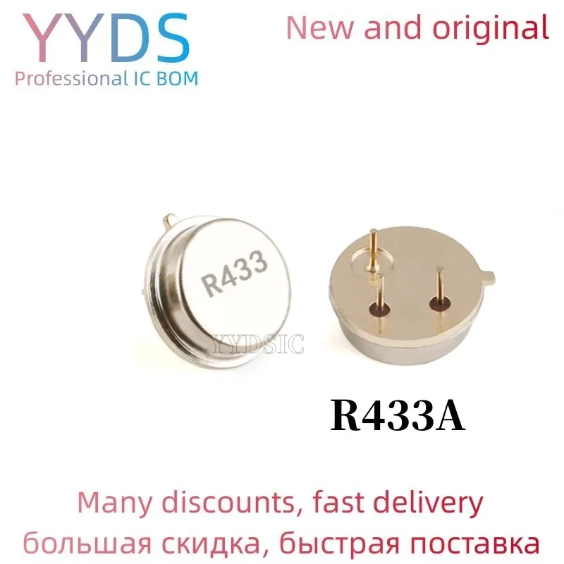 10p/lot 433mhz 433m R433a Saw To-3p 433.92mhz Rf Filter Oscillator Crystal Tripod Cylindrical ...
