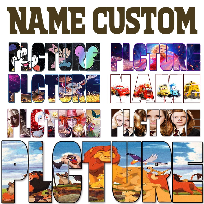 5D Diamond Painting Disney Name Photo Customization Stitch Full Square ...