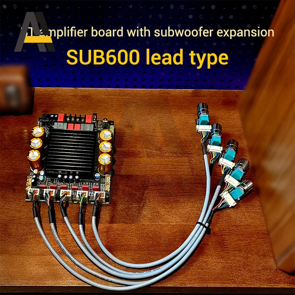ZK-SUB600 DC 18-50V Bluetooth Amplifier Board with Subwoofer Extension ...