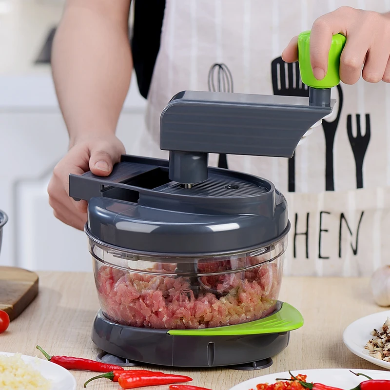 Plastic Manual Meat Grinders Vegetable Stand Pepper Food High Capacity ...