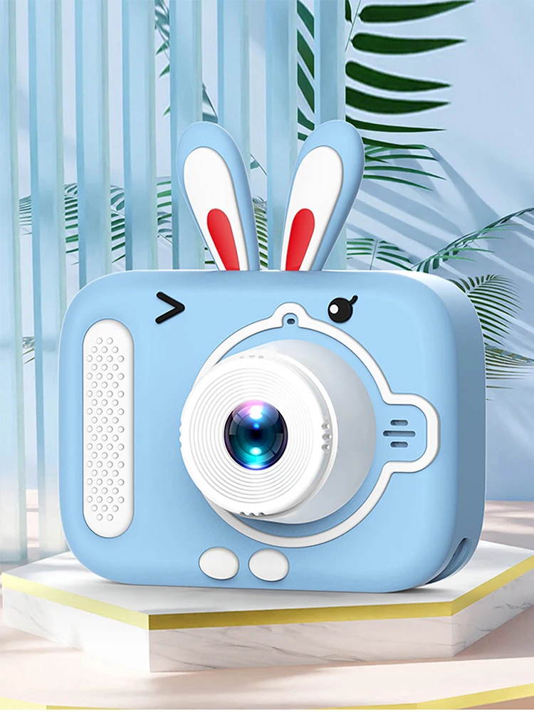 Mini cartoon bunny rabbit HD dual camera, students can video game ...