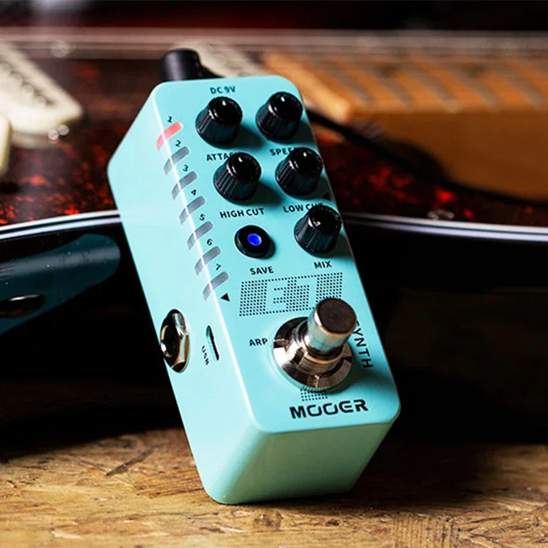 MOOER-Polyphonic-Guitar-Synth-Pedal-Processor-E7-Custom-Synthesizer ...