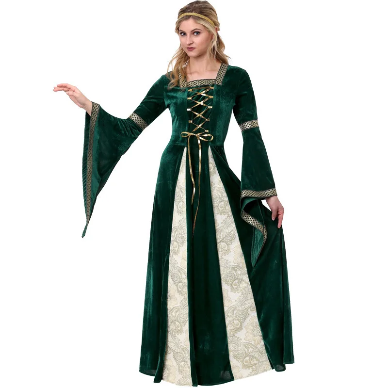 Medieval nobre princesa renascentista traje feminino cosplay vestido de ...
