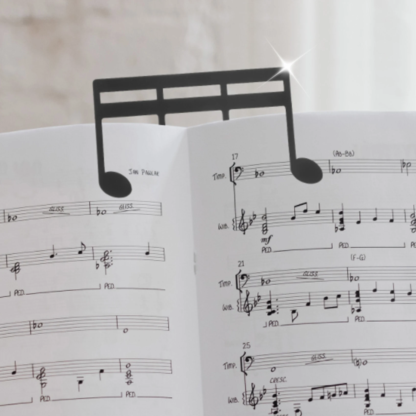 Musical-Note-Music-Page-Holder-Professional-Music-Sheet-Clip-Mini-Page ...