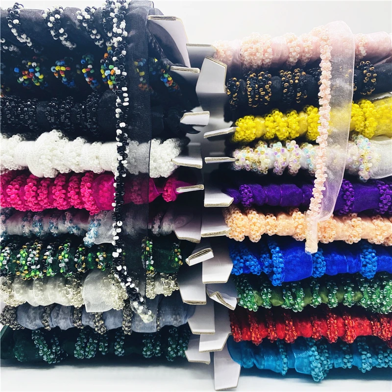 9-5yards-18mm-Lace-Crystal-Beads-Rope-Fabric-Beaded-Trim-Ribbon-DIY ...