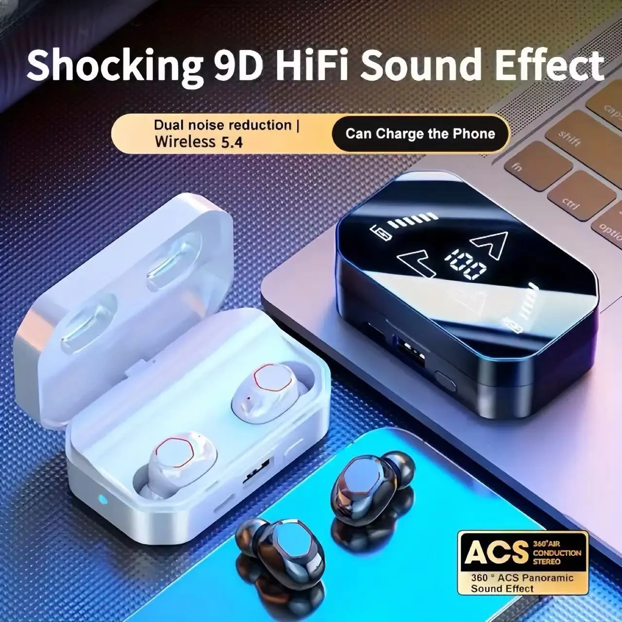 2024-NEW-M49-Bluetooth-Earphones-TWS-Wireless-Headphones-Noise ...