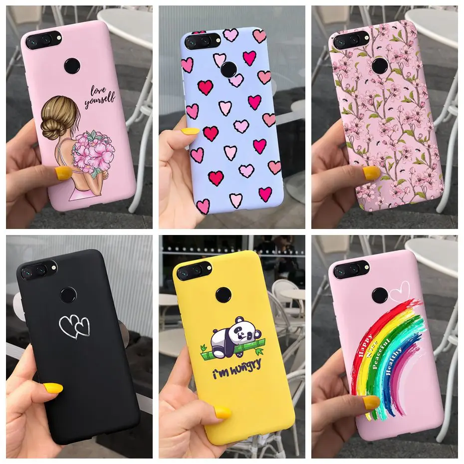 For-Xiaomi-Mi-8-Lite-Case-Lovely-Printing-Soft-Silicone-Back-Cover-For ...