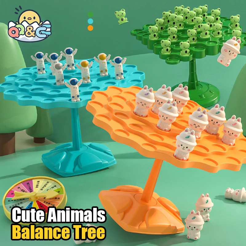 Fun-Frog-Balance-Tree-Children-Montessori-Math-Toys-Balancing-Board ...
