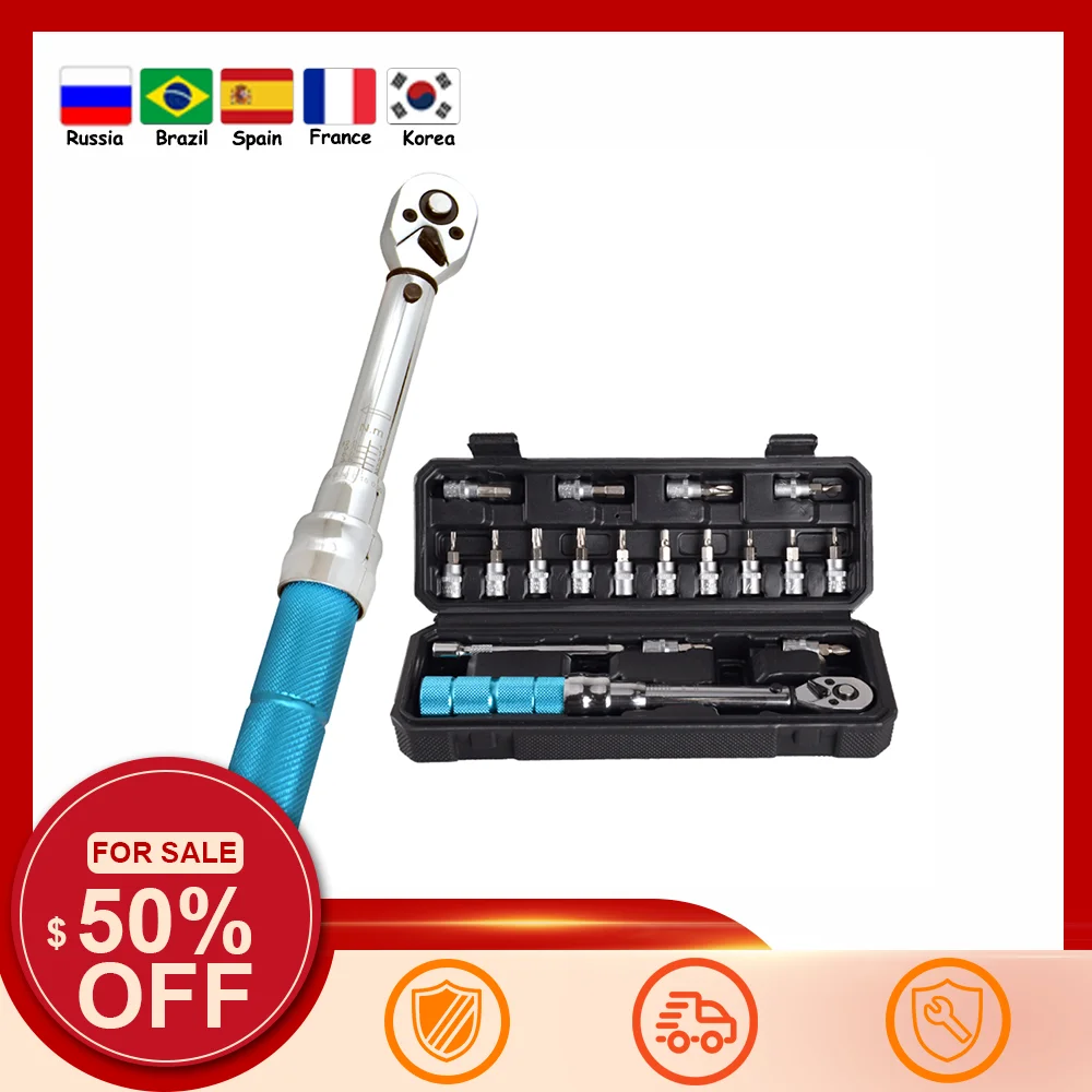 Torque Wrench High Precise Torque Preset Wrenches 1/4inch Ratchet Head ...