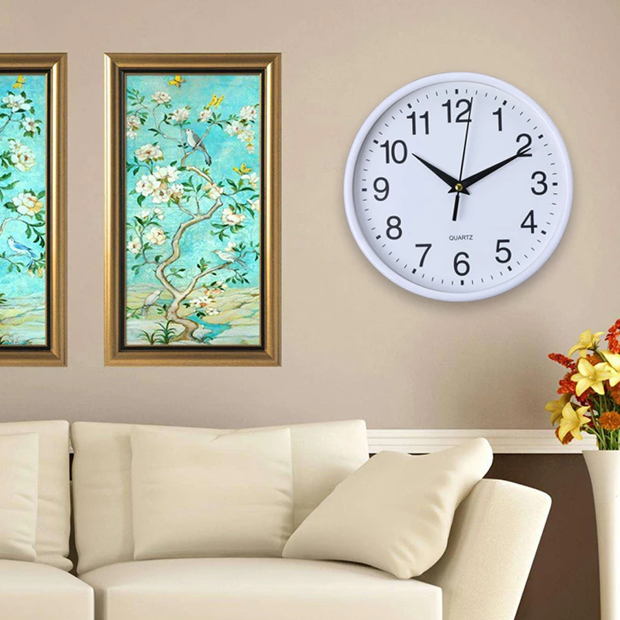 Circular-Wall-Mounted-Fashion-Clock-Home-Living-Room-Study-Wall-Mounted ...