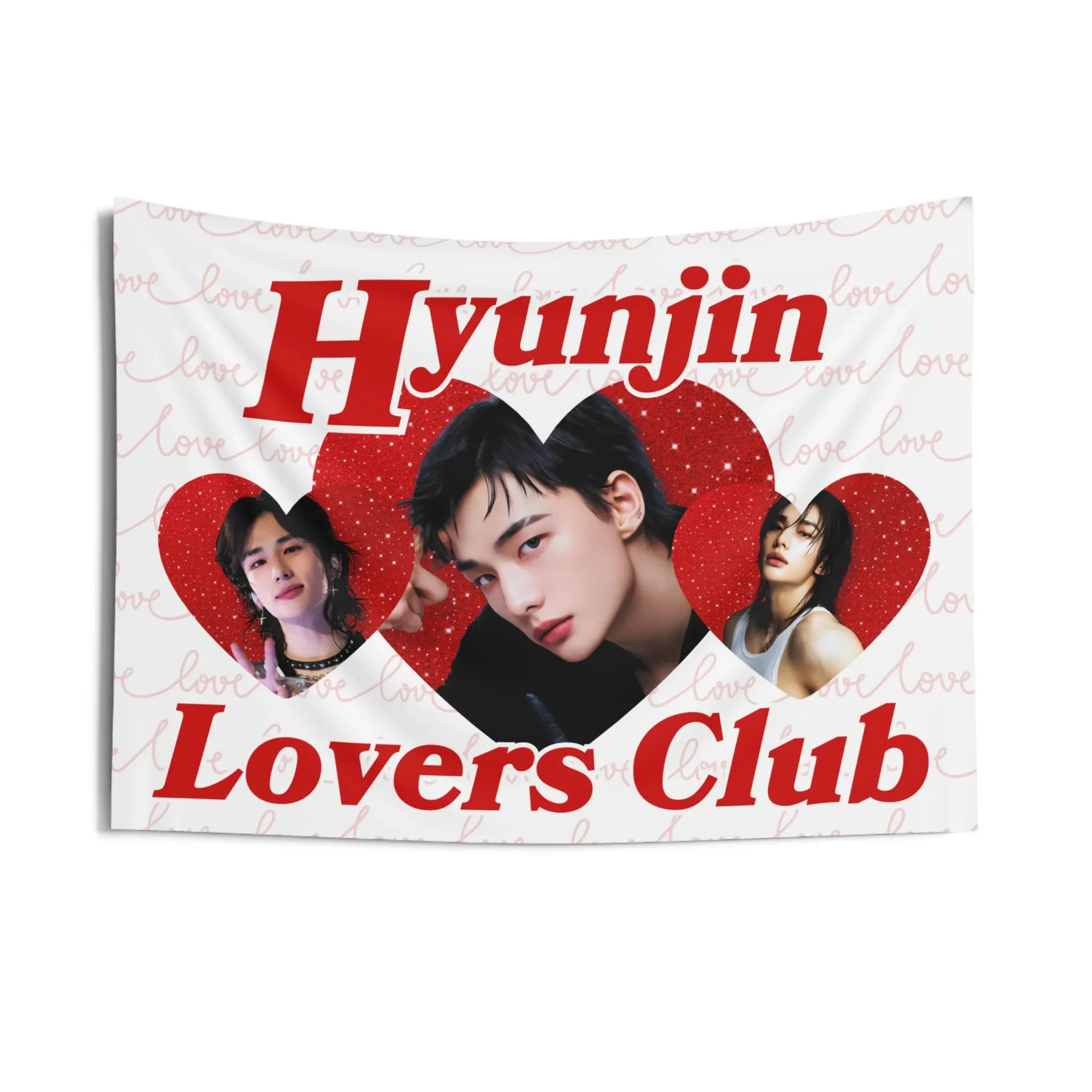 Flag Aesthetic Bedroom Decoration Tapestry Garden Banner Skz Hyunjin ...