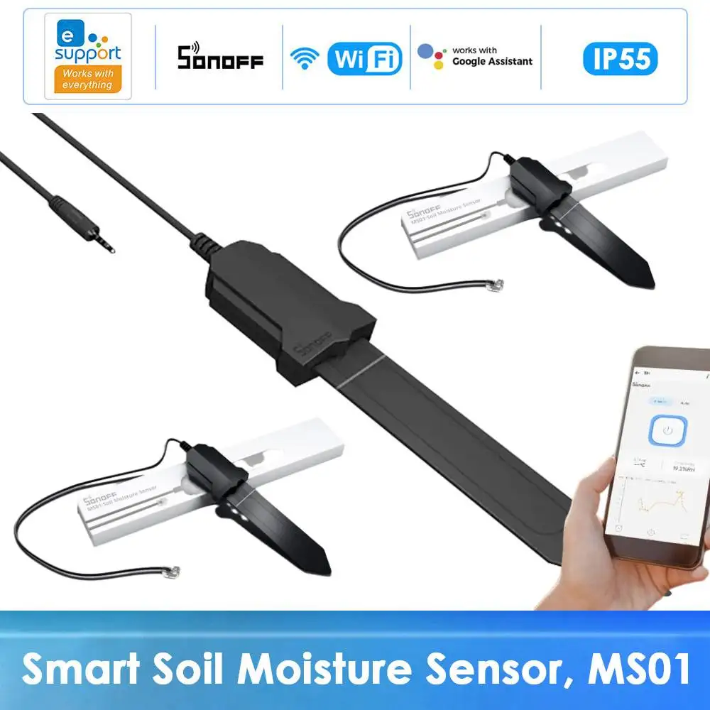 SONOFF-MS01-Smart-Soil-Moisture-Sensor-With-RJ9-Adapter-Soil-Hygrometer-Detection-Humidity-Work ...