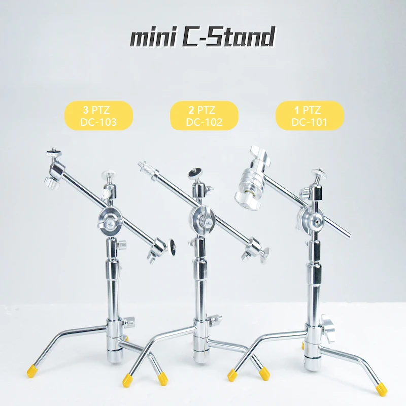 Mini C-Stand Phone Stand LED Light Desktop Stand Lighting Stands for ...