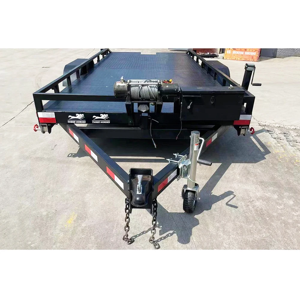 Car-Hydraulic-3-Tonne-Trailer-Low-Bed-Tilt-Trailer-Tandem-Car-Trailer ...