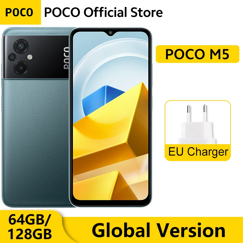 Versión Global POCO M5 Smartphone 64GB / 128GB Helio G99 NFC 50MP AI ...