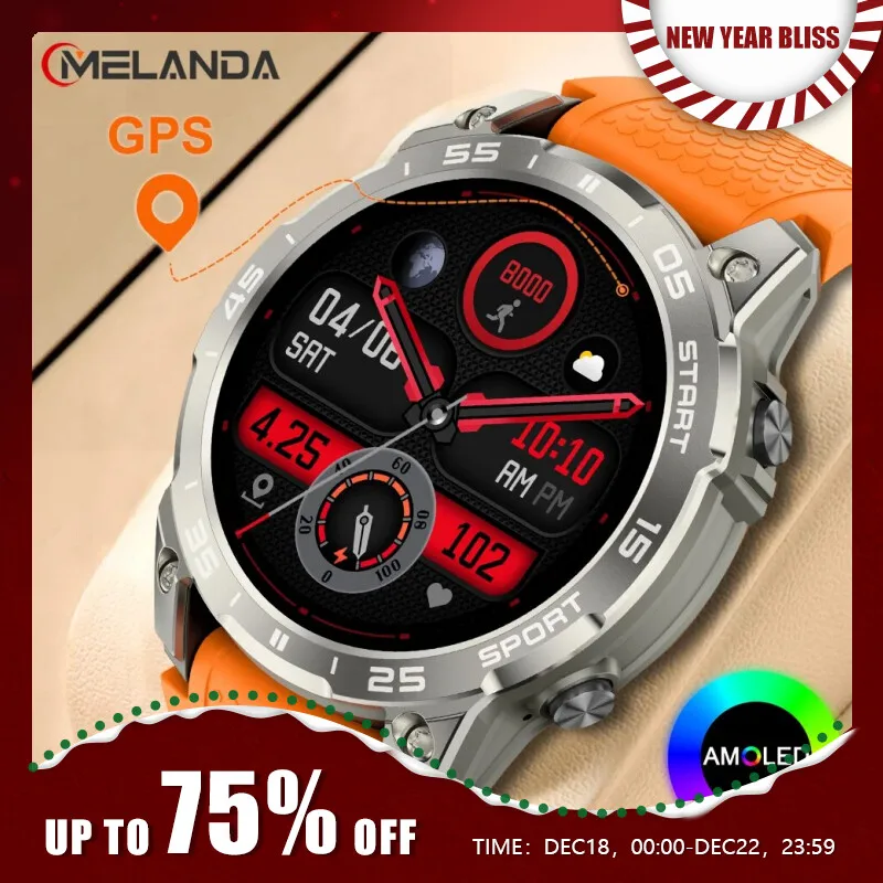 MELANDA-GPS-Militar-Rel-gio-Inteligente-para-Homens-Esportes-Smartwatch ...