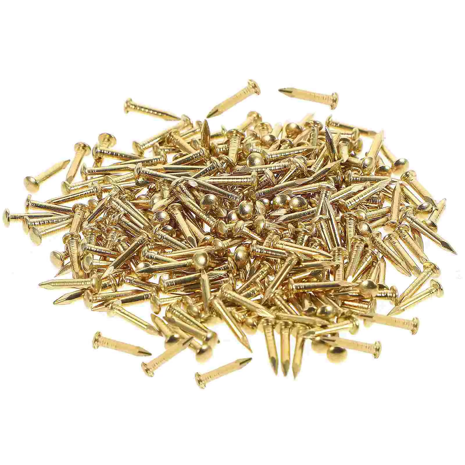200pcs-large-copper-nails-Small-Round-Tacks-Brass-Brad-Nail-Nail ...
