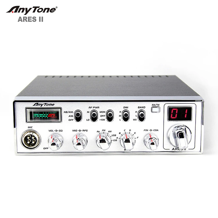 AnyTone ARES II AM FM SSB 27Mhz CB Radio 25.615 30.105 MHz Radio Ham ...