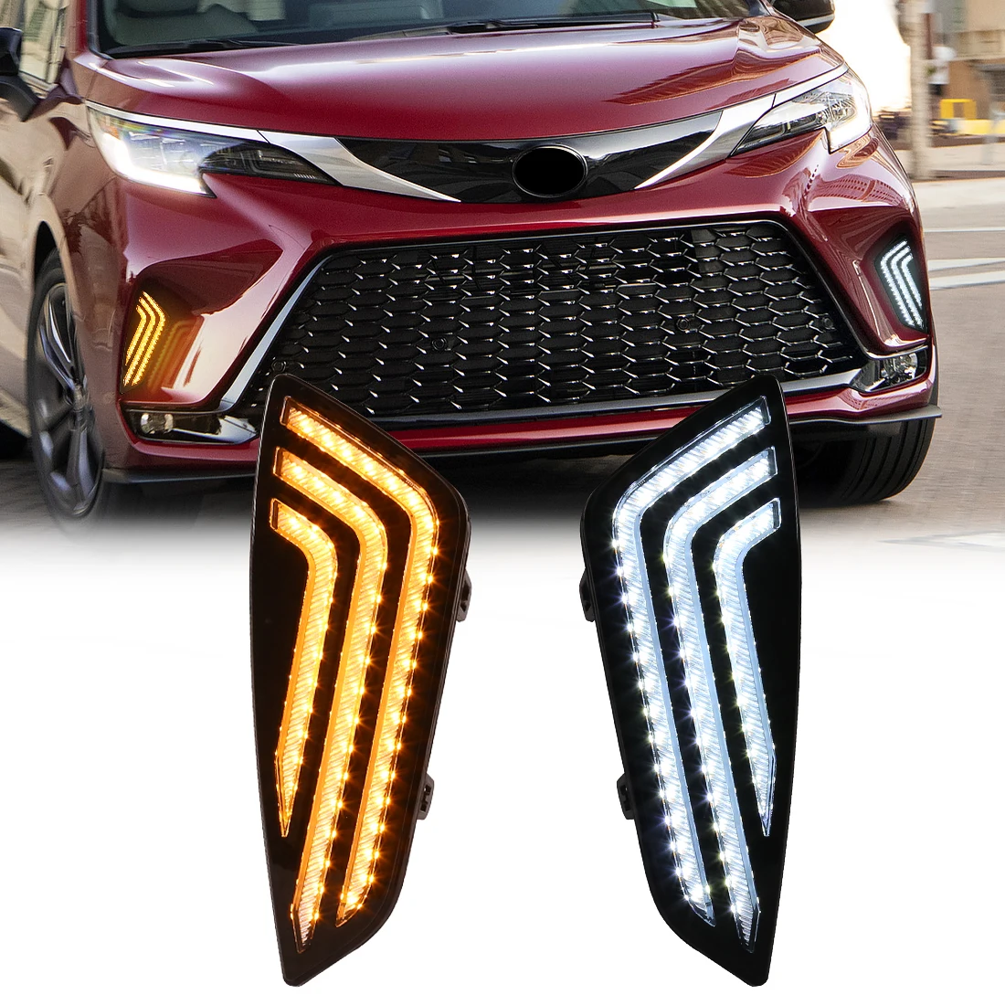 LED-DRL-For-Toyota-Sienna-2021-Daytime-Running-Lights-Start-Up ...