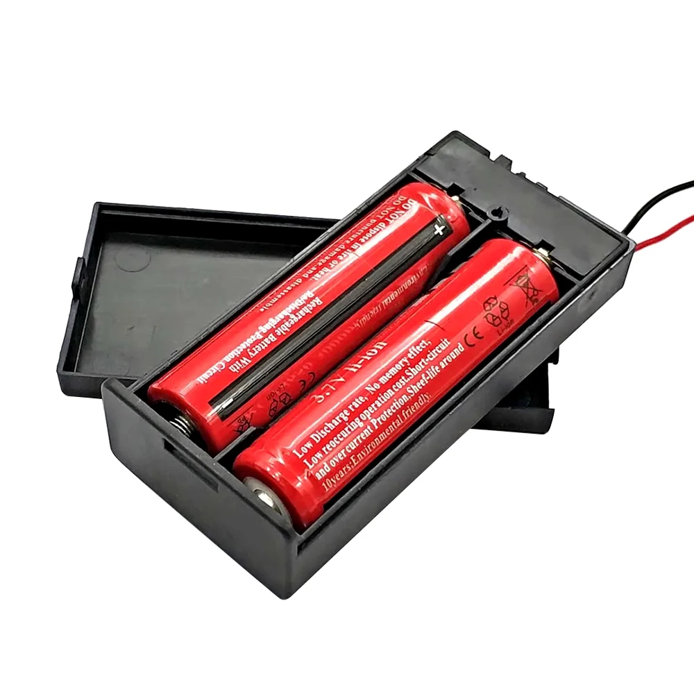 New-18650-Battery-Storage-Case-3-7V-for-2x18650-Batteries-Holder-Box ...