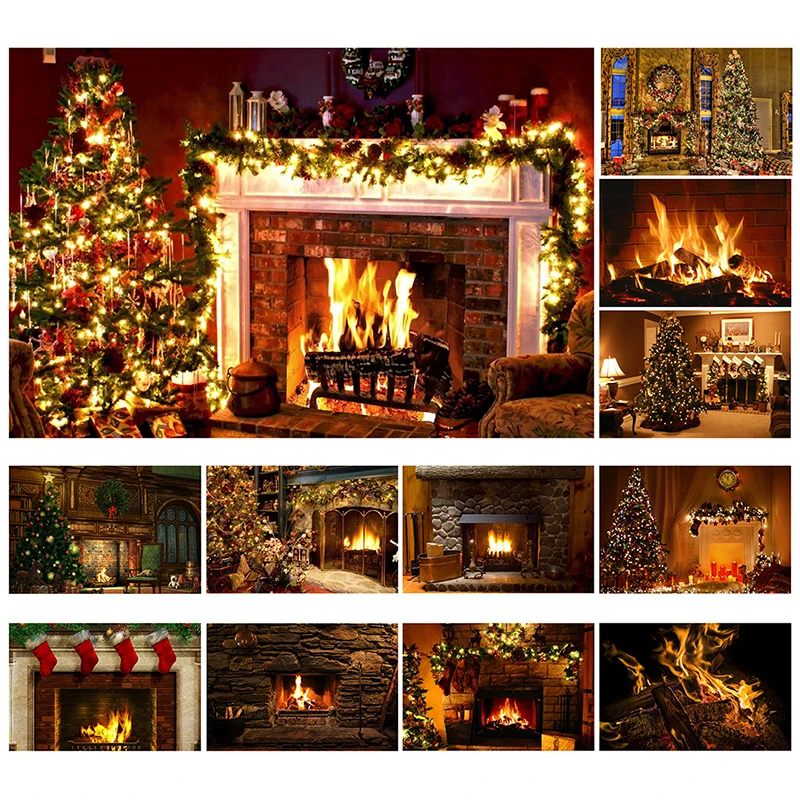 Animated Christmas Fireplace Wallpaper