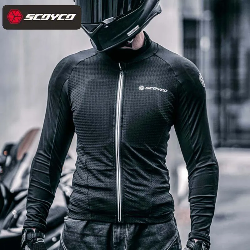 SCOYCO Summer Men's Motorcycle equipment Motocross Body Soft armor vest ...