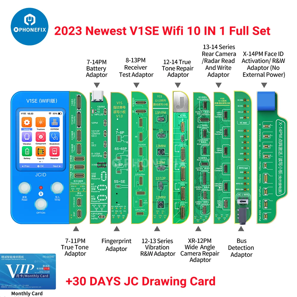 JC V1SE Programmer for iPhone 11 12 Mini 13 Pro Max 14 Photosensitive ...