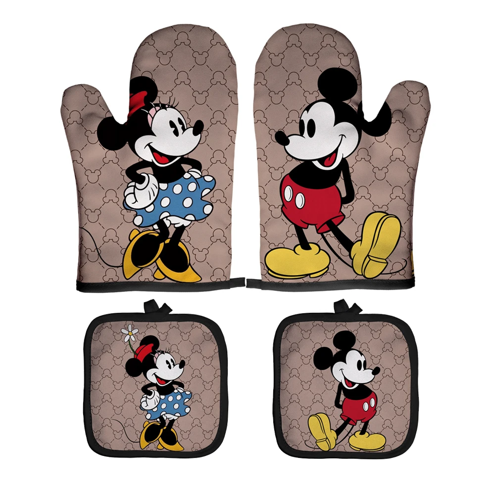 Mickey Mouse Oven Mitts and Potholders Disney Microwave Oven Gloves Non ...